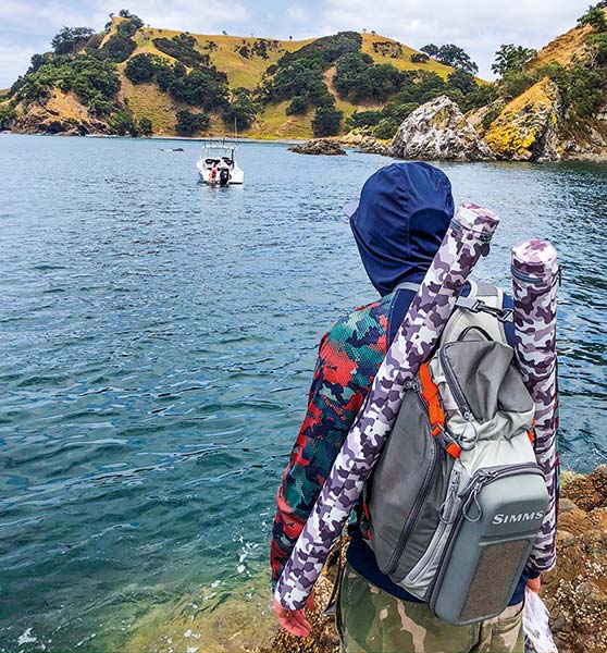 Salt Fly Fishing off the Rocks - The Fishing Website