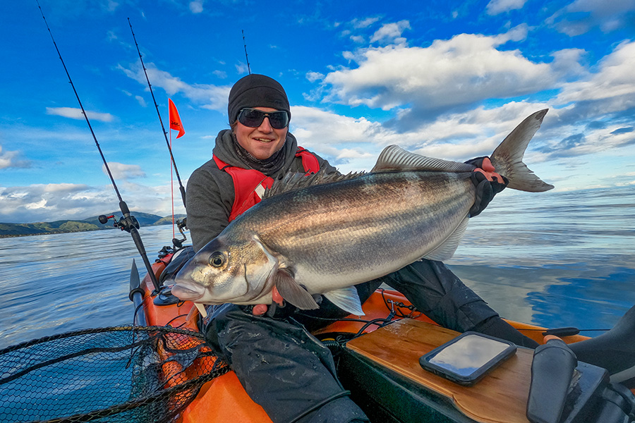 Snapper and Blue Moki From a Kayak - The Fishing Website