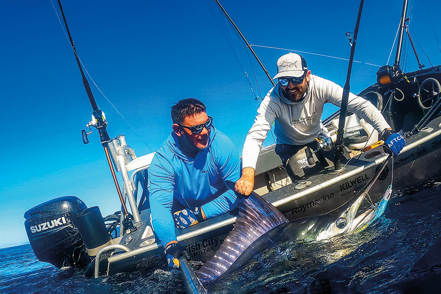 A Triple of Striped Marlin From A 15 Footer - The Fishing Website