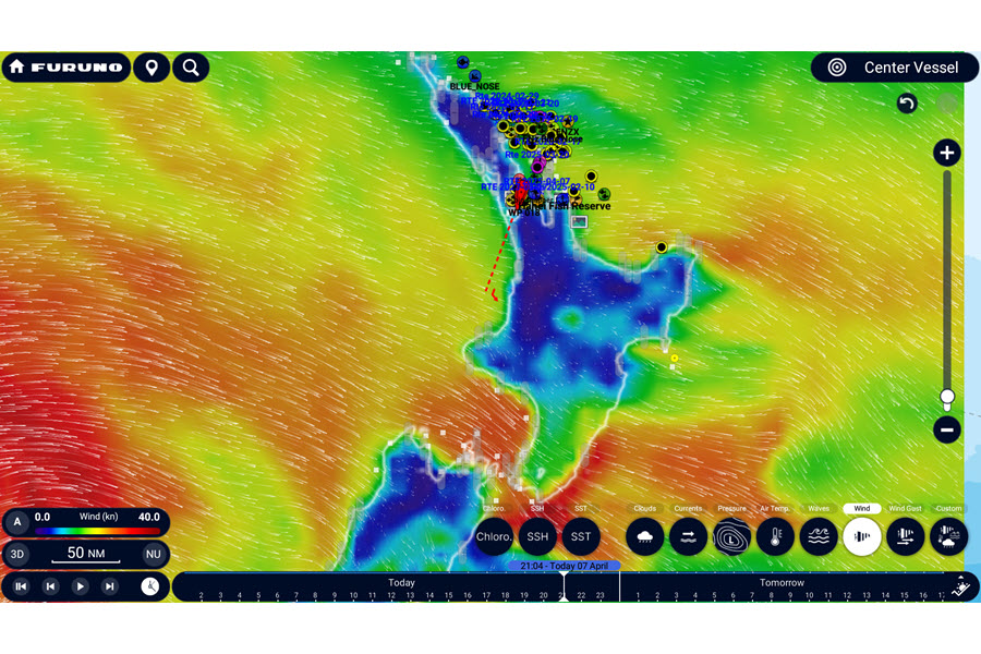 Live Weather Data on Furuno MFDs - The Fishing Website