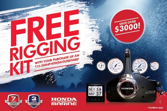Honda Marine FREE Rigging Kit offer - The Fishing Website