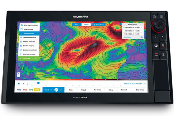 Predict Wind App on Raymarine Axiom MFDs - The Fishing Website