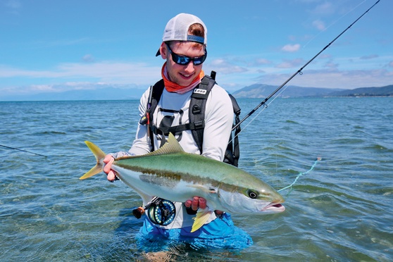 Catching kingfish on salt fly tackle - The Fishing Website