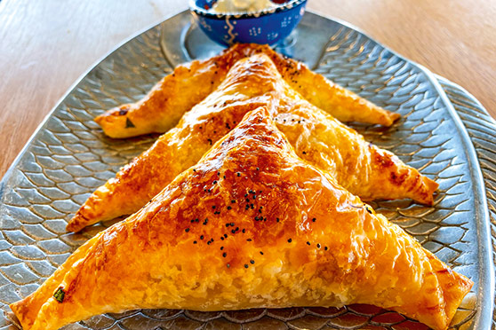 Salmon Triangle Puffs - The Fishing Website