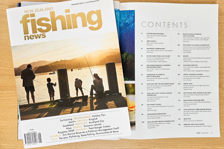 NZ Fishing News Summer 2025 Issue On Sale Now! - The Fishing Website