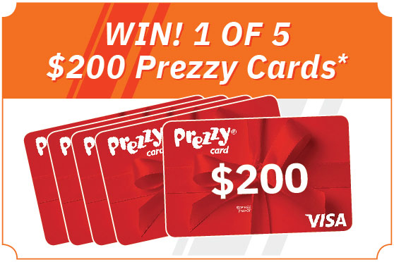 Win 1 of 5 $200 Prezzy Cards by completing a 90 second survey on ...
