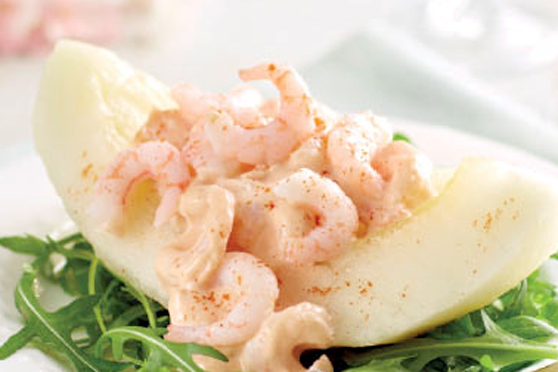 Melon and Shrimp Starter - The Fishing Website