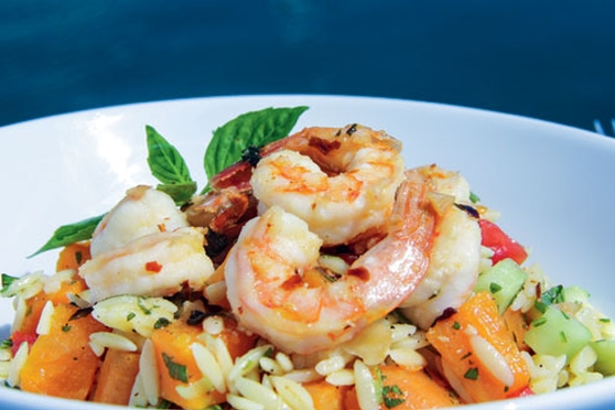 Risoni Prawn Salad - The Fishing Website