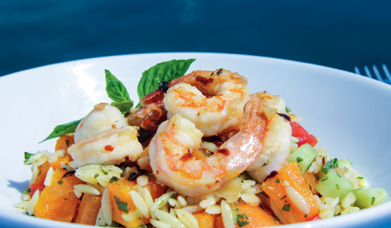 Risoni Prawn Salad - The Fishing Website